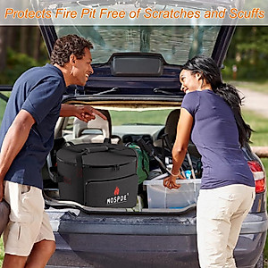 Carry Bag Fits for EAST OAK Fire Pit Smokeless 21'' Firepits, Carrying Bag for Portable Outdoor Bonfire Fire Pit Water-Resistant 21 Inch, Fit for 21'' Fireplaces for Outside