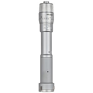 Mitutoyo 368-870 Holtest (Type ll) Vernier Inside Micrometer, Three-Point, 2-2.5" Range, 0.0002" Graduation, +/-0.00015" Accuracy
