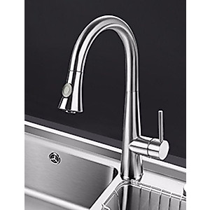 SJQKA-Faucet The kitchen draws the faucet, the water trough faucet, the hot and cold faucet, pulls the faucet