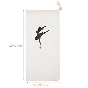 INOOMP Girls Backpack Dance Bag Dance Bag Dance Bag 4Pcs Dance Shoe Bags Pointe Shoes Canvas Ballet Drawstring Bag Dance Ballet Shoes Bags Shoe Bag Canvas Backpack Canvas Backpack Toddler Backpack