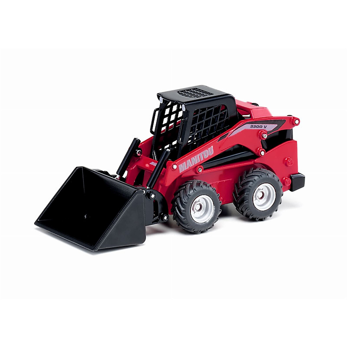 Siku 3049, Manitou 3300V Skid Steer Loader, 1:32, Metal/Plastic, Red, Multifunctional, Can be Combined Models of The Same Scale