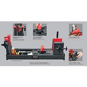 HOPPE'S Gun Vise, Rifle and Shotgun Vise with Front and Rear Locking Supports Grey