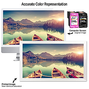 Cartlee 2 Remanufactured PG-245xl CL-246xl High Yield Ink Cartridges Replacement for iP2820 MG2420 MG2920 MG2922 MG2520 MG2924 MX492 Shows Ink Level