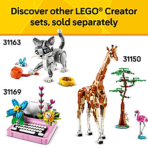LEGO Creator 3 in 1 Wild Animals Panda Family - Building Toy with 3 Building Options, Panda, Penguin, or Orca - Animal Figures for Kids, Girls and Boys, Ages 8+ - Gift Idea for Birthdays - 31165