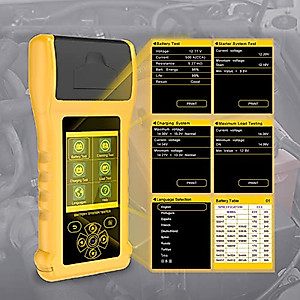 QPKING Automotive Battery System Testers BT760 6-32V Car Battery Anaalyzer 30-2000 CCA Battery Load Tester for Vehicles Heavy Duty Trucks Motorcycles with 3 Rolls Printer Paper