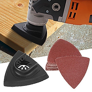 82pcs Oscillating Saw Sanding Kit Oscillating Multi Tool Sand Pad Compatiable for Bosch Stanley Multimaster Makita