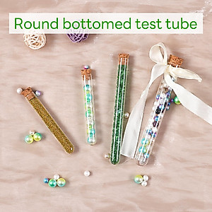 15x150mm Glass Test Tubes with Cork Stoppers 20 ml, 20 Pack Plant Propagation Tubes, Small Clear Test Tubes for Shots, Ants, Lab, Scientific Experiments