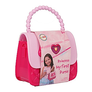 Playkidz Princess My First Purse Set - 8 Pieces Kids Play Purse and Accessories, Pretend Play Toy Set with Cool Girl Accessories, Includes Phone and Bag with Lights and Sound