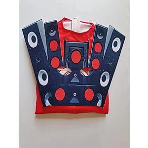 MSSmile-FANKID TV Camera Costume for Kids TV Man Camera Man Jumpsuit Cosplay Video Game Costumes Halloween Clothing(5-6Y/120CM,TVH2)