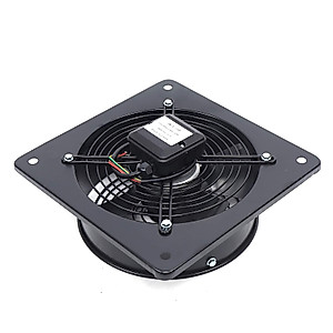 DNYSYSJ 10 Inch Through Wall Exhaust Fan, 120W 1088CFM 2600 RPM High Airflow Low Noise, Explosion-Proof Ventilation Extractor Fan Axial Fan for Kitchen, Basements, Garage, Warehouse and Workshop