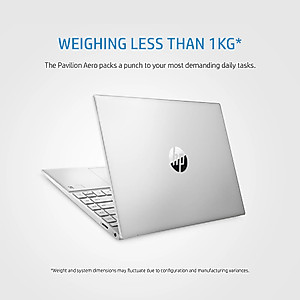 HP 2023 Pavilion Aero 13 Premium Laptop, AMD Ryzen 5 7535U, 13.3" WUXGA, 16GB RAM, 1TB SSD, Windows 11 Home, Wi-Fi 6, Micro-Edge, Backlit Keyboard, Webcam, HDMI, Bluetooth, Long Battery Life, Silver