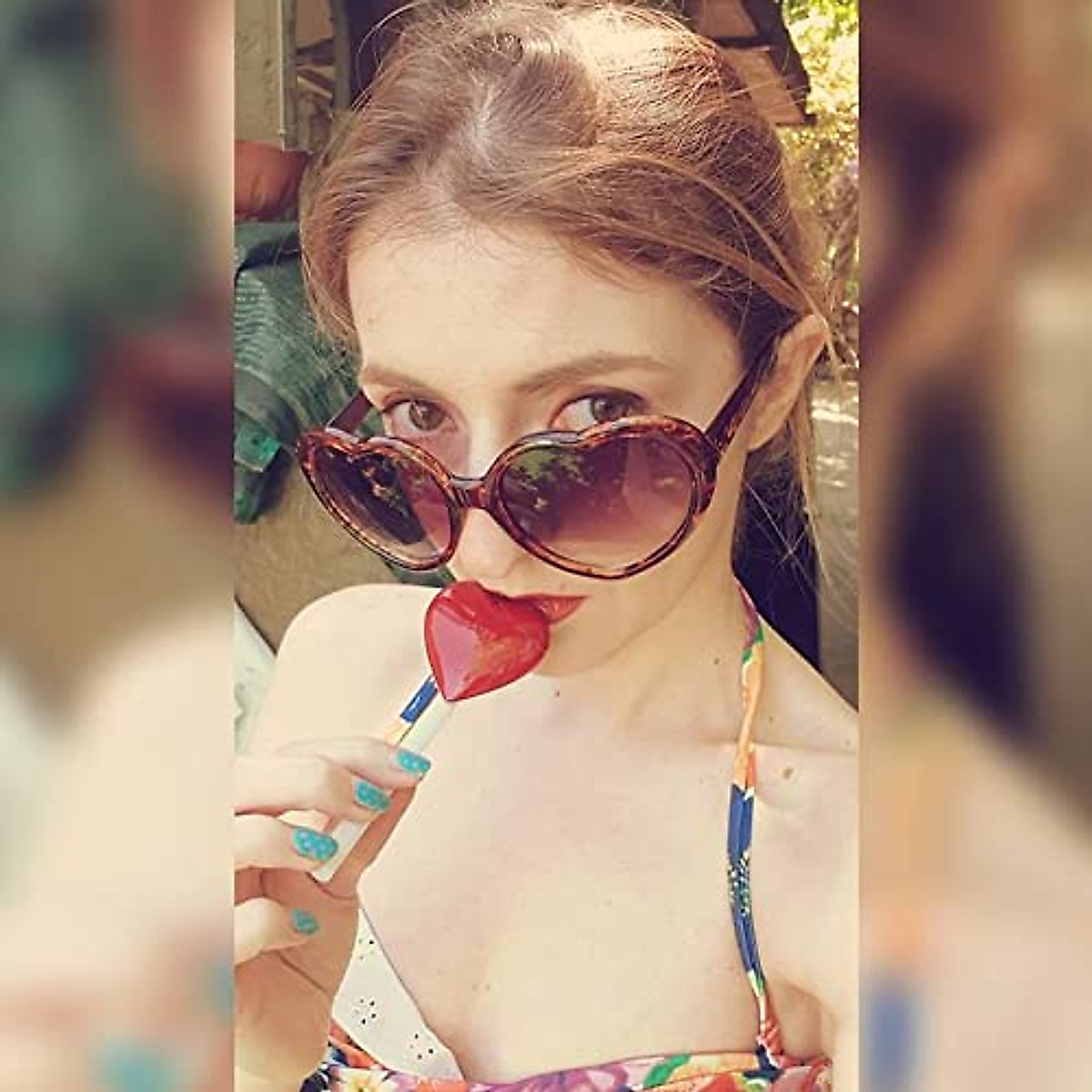 SUNOVELTIES 12 Pack Leopard Heart Sunglasses Bulk, Cheetah Heart Shape Glasses for Brithday Bachelorette Party Favors