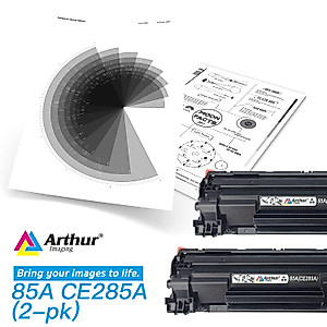Arthur Imaging Compatible Toner Cartridge Replacement for Hewlett Packard CE285A (HP 85A) (Black 2-Pack)