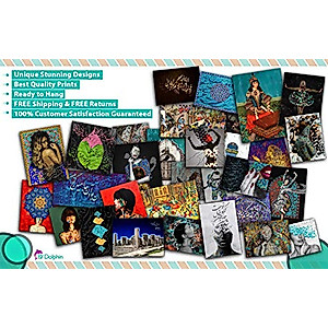 Love is blind wall art with Persian calligraphy wall art canvas prints for Persian home decoration 20x30 CM (8"x12")