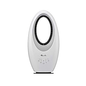 LivePure Bladeless Auto-Duster, Oscillating Fan w/Filter, Air Circulator, 11.5 x 22.44 x 6.73 in, White