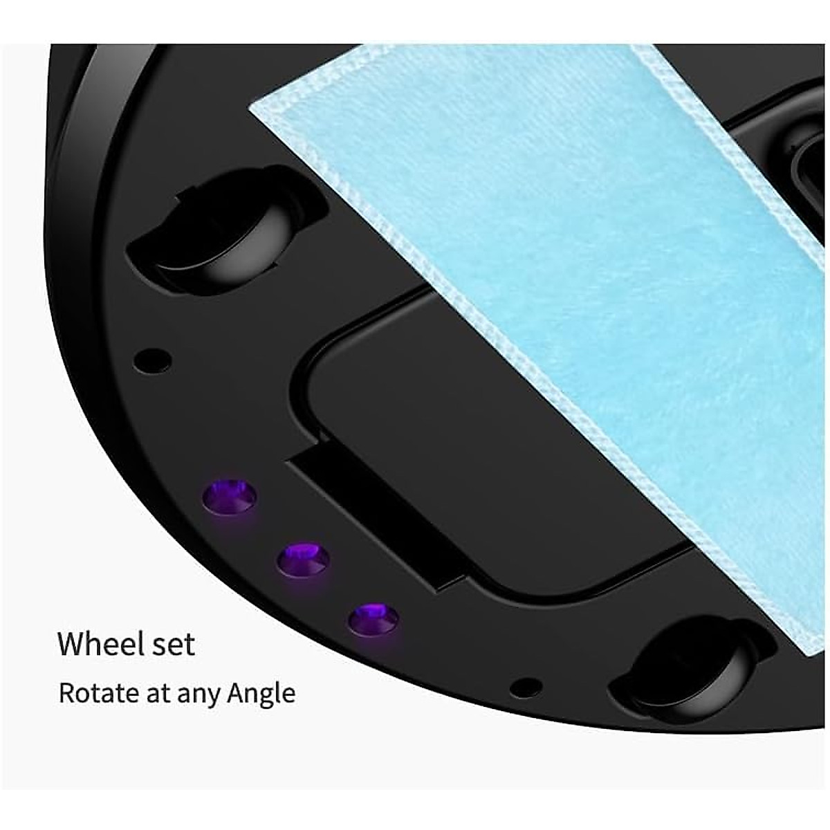 2023 intelligent Robotic vacuum cleaner with its own purple light - kPa suction, robot vacuum cleaner with schedule, 3-in-1 mopping robot vacuum cleaner, suitable for hard floors, pet hair, carpets