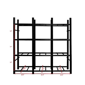 Bin Warehouse DFAE2MBW0431-HD Heavy Duty 12 Tote Rack