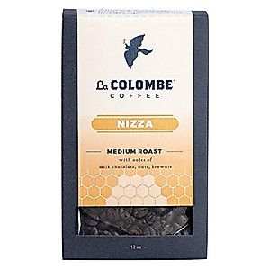 La Colombe Nizza Medium Roast Whole Bean Coffee - 12 Ounce , 1 Pack  - Notes of Milk Chocolate, Nuts & Browniewith a Honey-Sweet Roasted Nuttiness