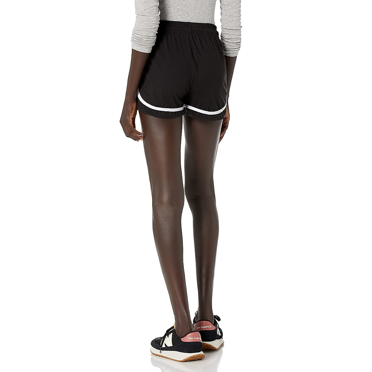 VALINNA Women's Athletic Yoga Running Workout Shorts Lounge Short Pants (L/XL (26" - 33"), Black)