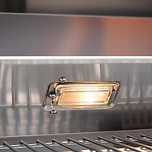 Spire Premium Grill Built-in Head, 6-Burner with Rear Burner Propane Grill, Convertible to Natural Gas, 36 inches Built-In Island Grill Head, Stainless Steel, BBQ Grill Island