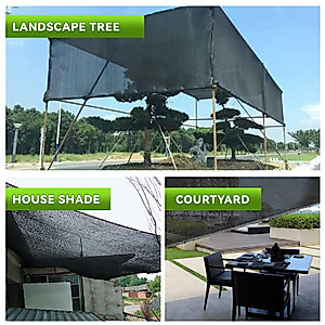 NC 70 Shade Cloth Sunblock Net 10X20 Ft Black Sun Shade Mesh Tarp for Plant Cover Greenhouse Garden Patio Backyard Swimming Pool Kennel Shade Netting