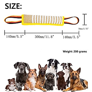 Clysoru Dog Tug Toy Dog Tough Jute Bite Pillow - Durable Training Equipment - Puppy to Large Dogs Interactive Toy for Large Dogs and Small Dogs