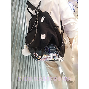 Eien Kaliforua Ita Bag Cute Ita Bag Backpack Kawaii Pins Display Backpack 3 Way Anime School Bag