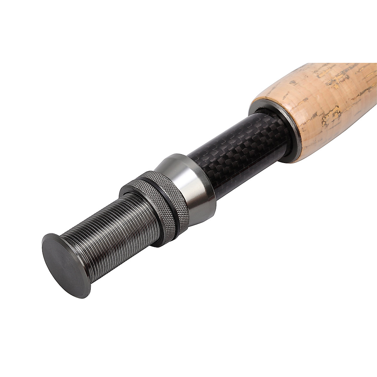 CHANNELMAY 8' 4 Pieces #3/4 Carbon Fiber Fly Fishing Rod Pole 2.44M Length Light Feel Medium-Fast Action