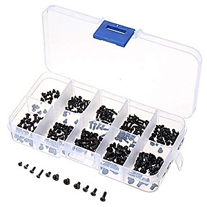 WHZ 300 PCS M2 / M2.5 / M3 Laptop Screws Box Set for HP Lenovo Samsung IBM (Black) (Color : Black)