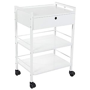 Pro Medical Dental Mobile Utility Cabinet & Cart with Steel Frame and One Drawer