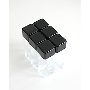 Normcore 6 Tubes Single Dose Espresso Bean Cellars, Coffee Beans Storage Tube Vial Vault with One-Way Exhaust Valve, Glass Coffee Bean Capsules with Display Stand and Funnel