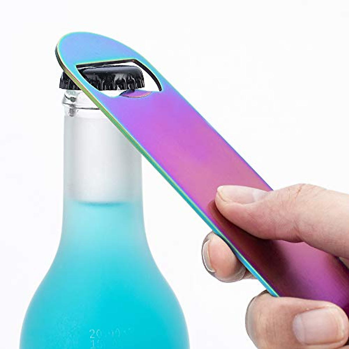 YFS 7" Heavy Duty Stainless Steel Flat Bottle Opener, Simple and Effective Beer Openers