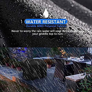 NEXCOVER Barbecue Gas Grill Cover - 55 Inch Waterproof BBQ Cover, Outdoor Heavy Duty Grill Cover, Fade & Weather Resistant Upgraded Material, Barbecue Cover for Weber, Brinkmann, Char Broil and More