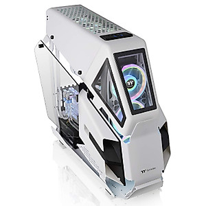 Thermaltake AH T600 Snow Helicopter Styled Open Frame Tempered Glass Swing Door E-ATX Full Tower Case CA-1Q4-00M6WN-00