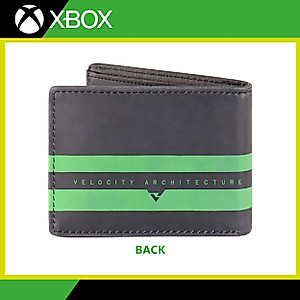 Concept One Microsoft Xbox Bifold Wallet, Slim Wallet with Decorative Tin for Men and Women, Multi