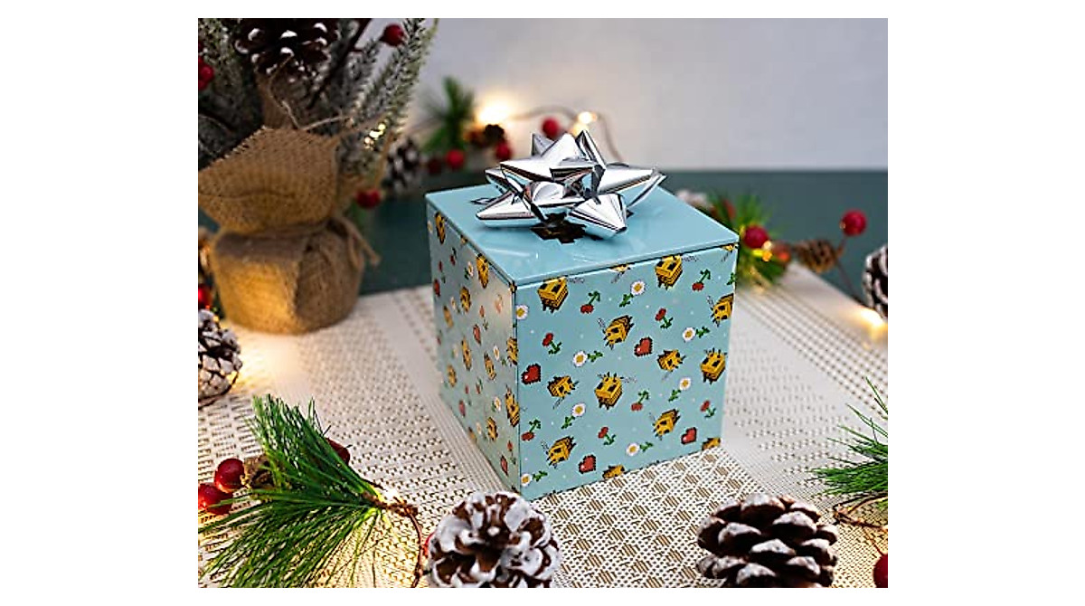 Minecraft Bee Pattern Organizer - 4-Inch Storage Box