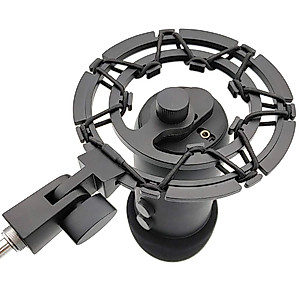 Suuntok Shock Mount Compatible With Blue Yeti, Blue Yeti X, Nano, and Blue Snowball Microphones -Black