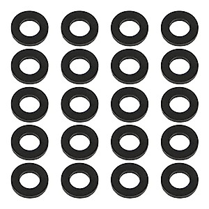 Hicello 20Pcs Propane O-Ring Rubber Washers Propane Gas Adapter Accessories Soft Rubber Pipe Connector Replacement Parts Gas Leakage Prevent 0.716" Out Diameter 0.393" Inner Diameter