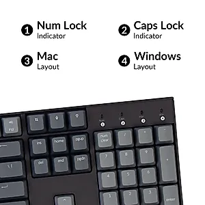 Keychron K10 Full Size 104 Keys Bluetooth Wireless Mechanical Gaming Keyboard for Mac Windows with Gateron G Pro Brown Switch, Multitasking/White LED Backlight/USB C Wired Computer Keyboard