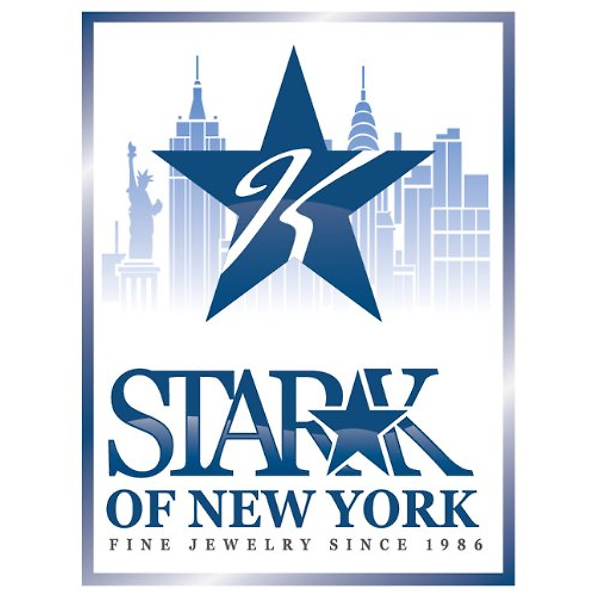 Star K Large Solitaire Big Stone Ring with 10mm Round Simulated Aquamarine Sterling Silver Size 5