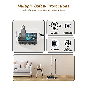 10.5V for Bissell 28806 Perfect Sweep Turbo Charger Replacement Bissell 2032621 Perfect Sweep AC Adapter