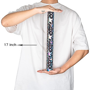 MAYPLUSS Holographic Wrapping Paper - Mini Roll - 17 Inch X 32.8 Feet- Metallic Green Foil Design (47.3 sq.ft.ttl)