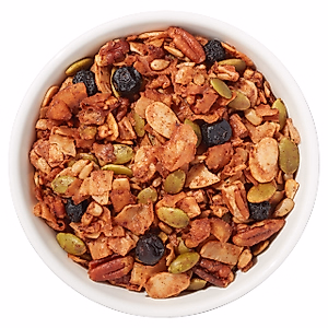NuTrail Nut Granola Cereal, Blueberry Cinnamon, No Sugar Added, Keto, Low Carb, Gluten Free, Grain Free, Healthy Breakfast 8 oz. 1 Count