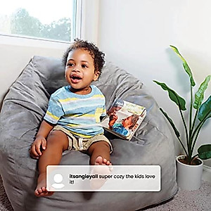 Delta Children Cozee Cube Chair, Kid Size (For Kids Up To 10 Years Old), Blossom