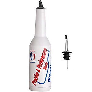 1pcs Flair Bottle Practice Bartender Practice Bottles 25oz/750ml White Flair Bartending kit Performance Training Bar Liquor Bottles White Decorative Bottles for Bar Pub Wine Cocktail Shaker