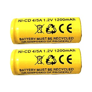 Lithonia ELB-1210N 1.2v 1200MAH NiCad Battery Exit Sign Emergency Light ELB-1201N ELB 1210 ELB 1201 ELB1210 ELB1201 ELB1210n ELB1201n ASC0086 KR-1500AUL KR1100AE KR-1200AUL Nickel Cadmium