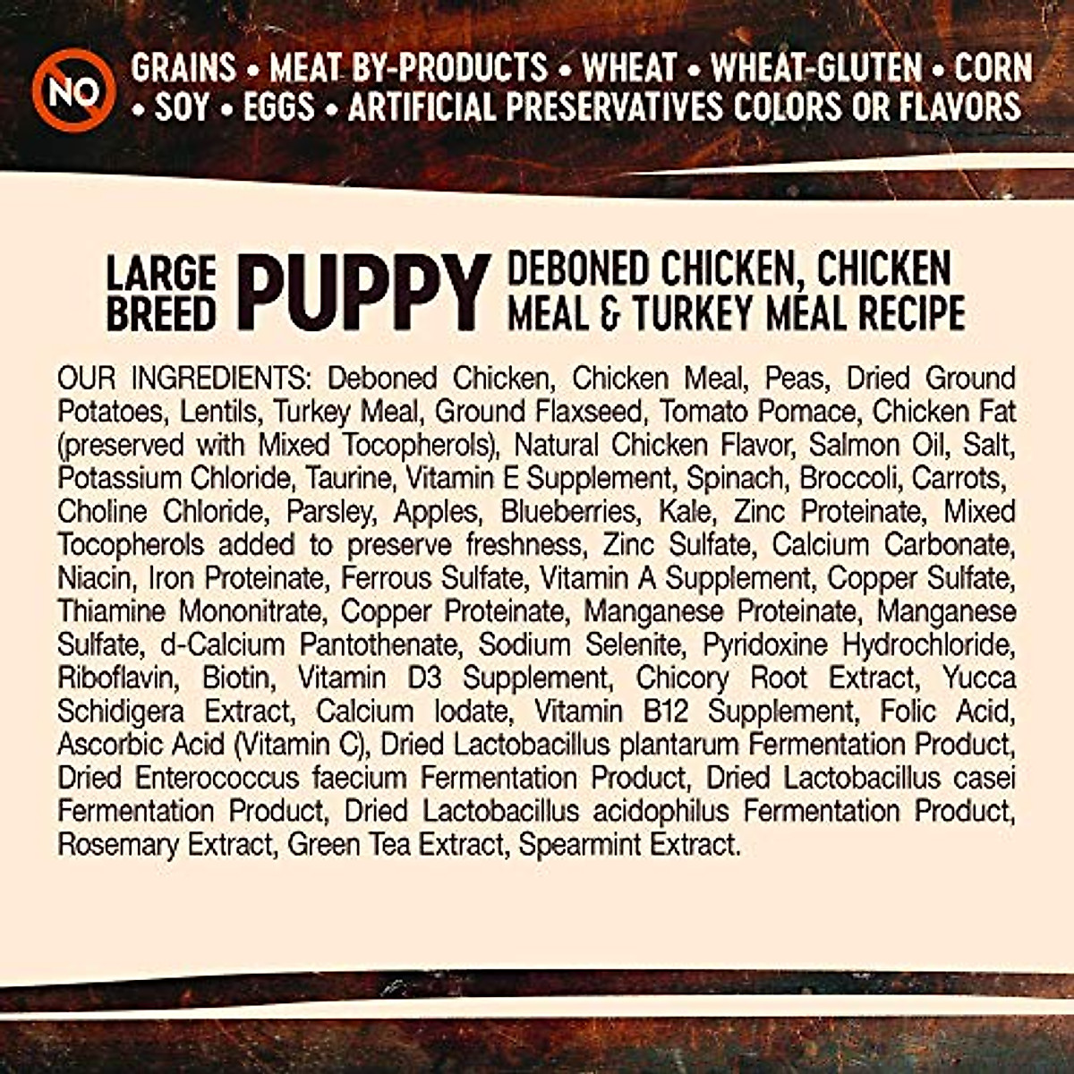 Wellness Natural Pet Food CORE Natural Grain Free Dry Puppy Food, Large Breed Puppy, 24-Pound Bag