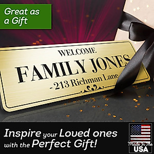 Name Plates for Doors, Custom Office Door Signs, Personalized Wall Plaques - 2.5x8 Inch, 18 Colors, (Prestige) Made in USA By My Sign Center