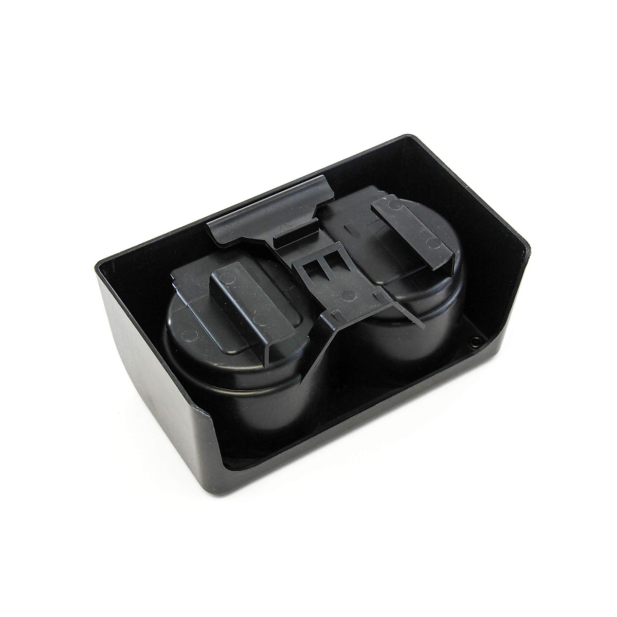 Red Hound Auto Compatible with Chevrolet GMC Colorado Canyon 2004-2012 Bench Seat Black Cup Drink Holder Drink Beverage Replaces