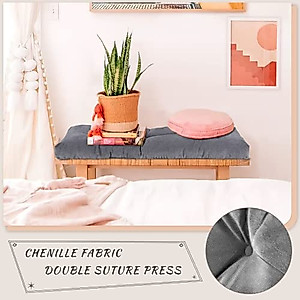 FINDEN Custom Bench Cushion, Patio Bench Cushion Indoor,Outdoor Cushions for Patio Furniture Chair Cushion Bench Pad,Bench Seat Cushion,Porch Swing Cushions Bay Window Sofa Garden Cushion